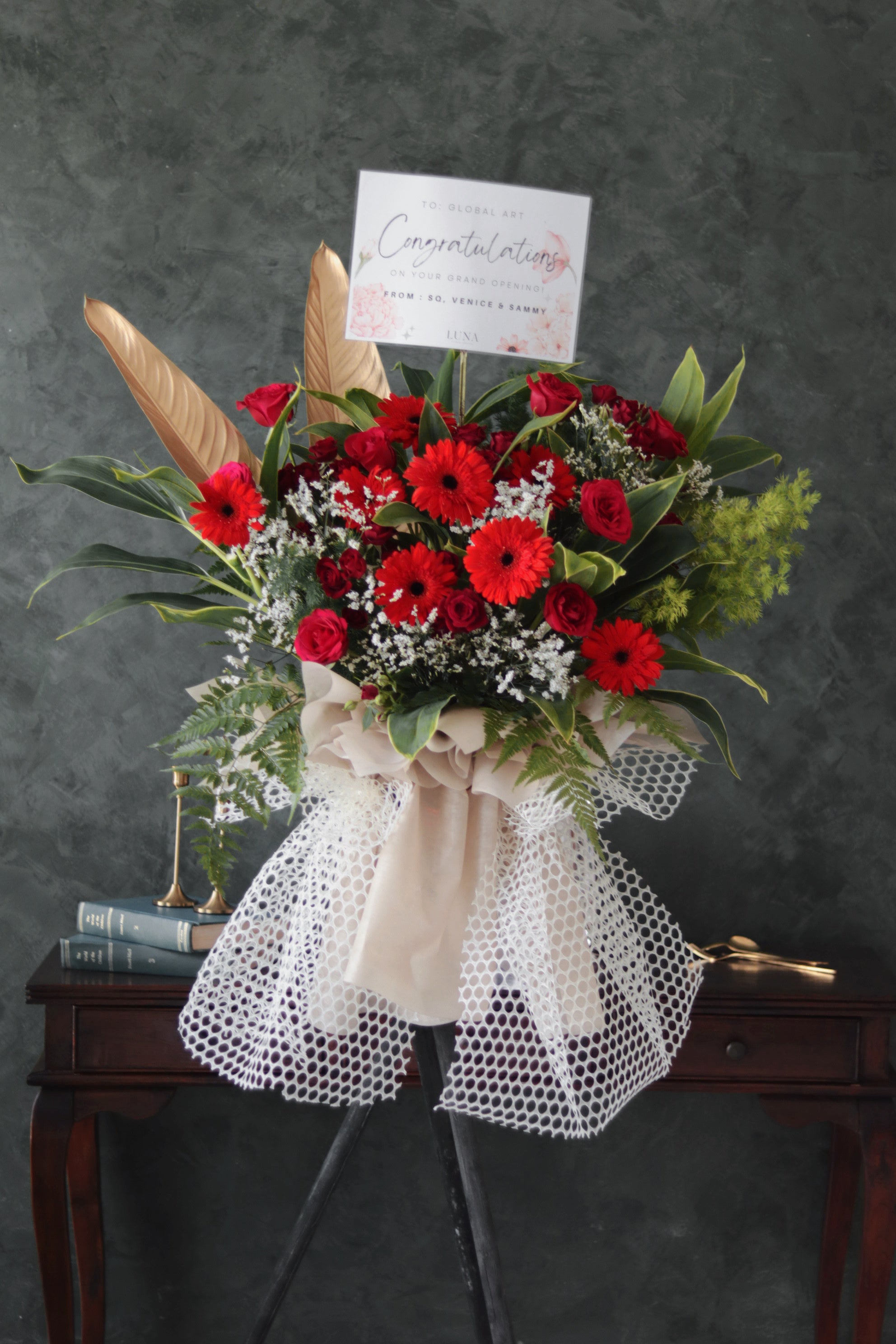 Passion Ablaze Flower Stand